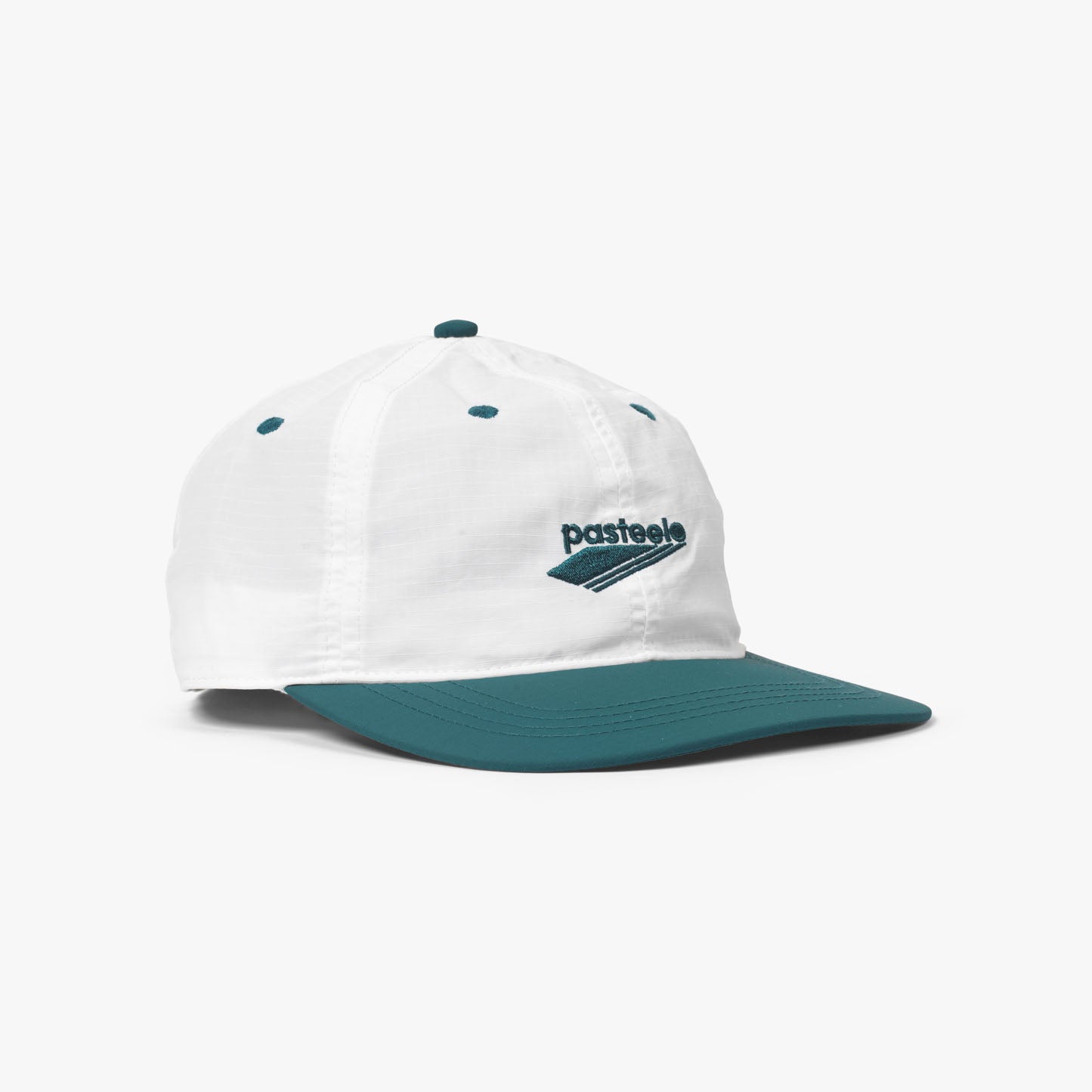 CONTRAST CAP - WHITE/DARK TEAL – Pasteelo
